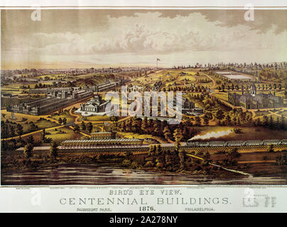 The 1876 Centennial Exposition in Philadelphia. Poster designed for the ...