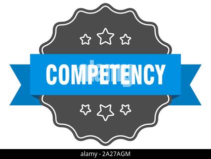 competency label. competency blue band sign. competency Stock Vector ...