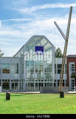 Germany: German headquarters of AXA Insurance in Cologne.Photo from ...