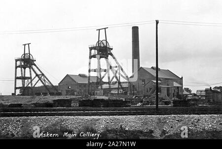 Askern main colliery Stock Photo - Alamy