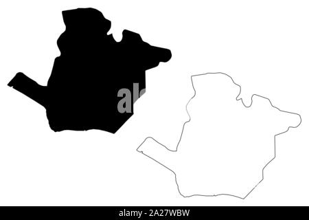El Salvador departments map Stock Vector Image & Art - Alamy