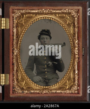 Private James E. Staley of Band Company, 9th Indiana Infantry Regiment ...