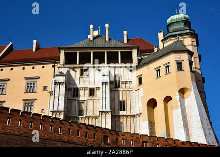 Wawel Castle Hens Claw Wing, remnant of the medieval castle, with late ...