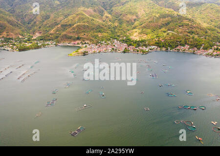 Fish cage for tilapia, milkfish farming aquaculture or pisciculture ...