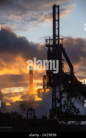 Port Talbot Steelworks Wales the smog and smoke pollution from the ...