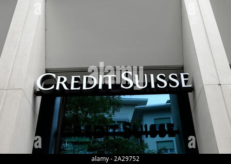 A logo of Credit Suisse, Basel, Switzerland Stock Photo - Alamy