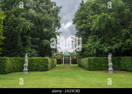 Cambridge, UK - July 2019: Gardens of Anglesey Abbey, a country house ...