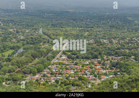 Aerial view of Valley of Calamuchita, Córdoba, Argentina Stock Photo ...