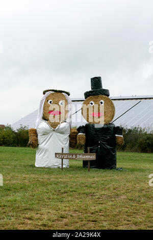 Just married puppets lovely background high quality prints Stock Photo ...