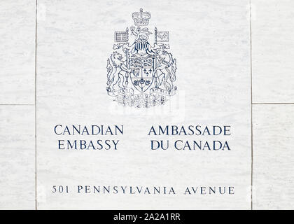 The Canadian Embassy building - Washington, DC USA Stock Photo - Alamy