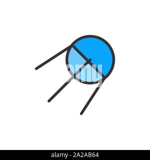 Sputnik vector icon isolated on transparent background, Sputnik ...