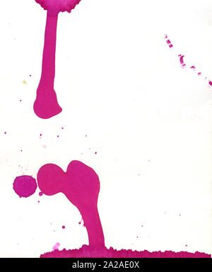 Grunge ink splatters of pink color as background Stock Photo - Alamy