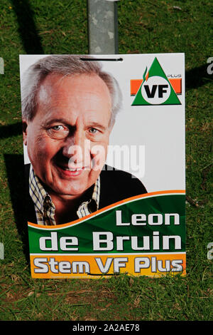 Freedom Front Plus Election Poster, Pretoria, South Africa Stock Photo ...