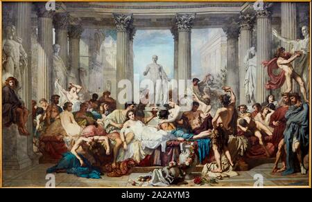 Thomas Couture 1847 The romans of the Decadence Stock Photo: 7295074 ...