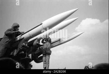 MIM-23 Hawk anti-aircraft missile launcher of the German Air Force ...
