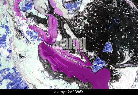 Traditional Ottoman Turkish marbling art patterns as abstract colorful ...