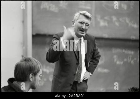 Germany. Frankfurt. January 1969. German sociologist and philosopher ...