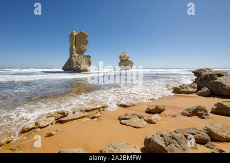 Gog and Magog, two rock stacks close to the Twelve Apostles, a world ...