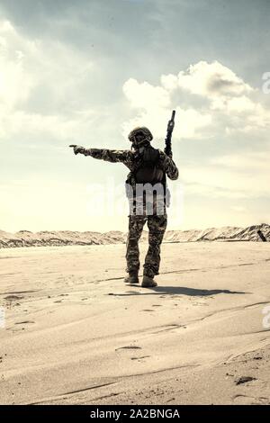 A Military Man Pointing At You Stock Photo - Alamy