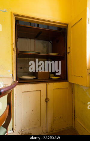 A Victorian era dumbwaiter / dumb waiter elevator lift for carrying ...