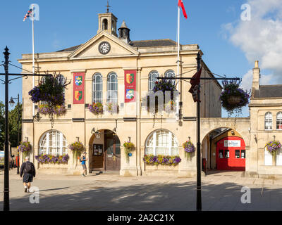 Historic town hall building, Melksham, Wiltshire, England, UK built ...
