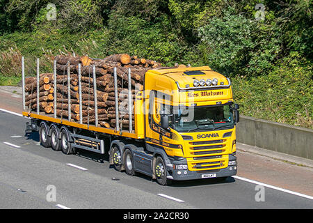 Les Watson Haulage delivery trucks, timber lorry, transportation, truck ...