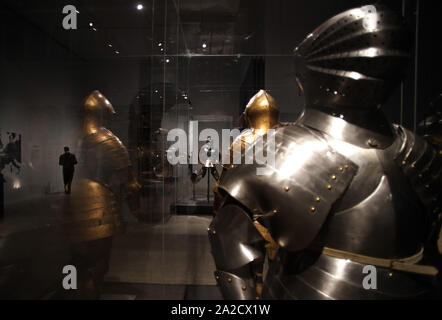 Medieval armor on display at Metropolitan Museum of Art in New York ...