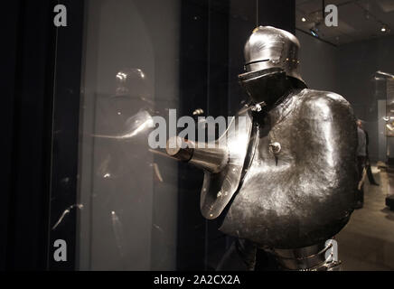 Medieval armor on display at Metropolitan Museum of Art in New York ...