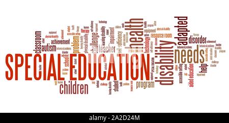 Special Education, word cloud concept on white background Stock Photo ...