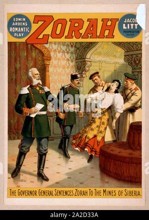 Edwin Arden's romantic play, Zorah Stock Photo - Alamy