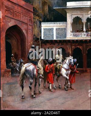 Indian Prince, Palace Of Agra by Edwin Lord Weeks Stock Photo - Alamy