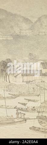 'Eight Famous Sights of Omi' by Imamura Shiko is a traditional Japanese ...