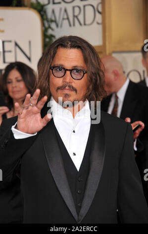Johnny Depp 68th Annual Golden Globe Awards held at The Beverly Hilton ...