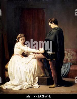 Alfred W. Elmore - The proposal Stock Photo - Alamy