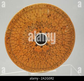 19th century Chinese compass. The compass was invented in China during ...