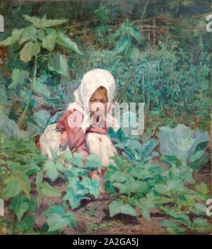 Emily Shanks' 'A Girl Picking Up Cucumbers' captures the simplicity and ...