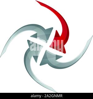 Converge Arrow icon - Illustration as EPS 10 File Stock Vector Image ...