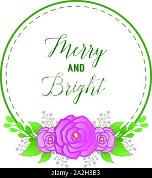 Bright pink rose. Cute flower on a curved stem. Vector illustration ...