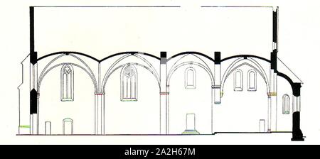 Enger Stiftskirche Längsschnitt Stock Photo - Alamy