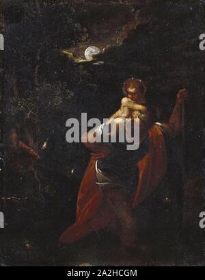 'Der heilige Christophorus' by Adam Elsheimer is a painting of St ...