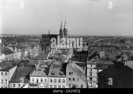 Ein Ausflug nach Liegnitz, Deutsches Reich 1930er Jahre. A trip to ...