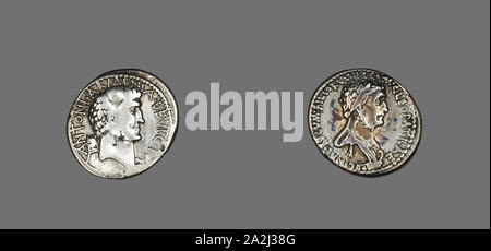 Silver coin of Cleopatra VII, c. 30 b.c Stock Photo - Alamy