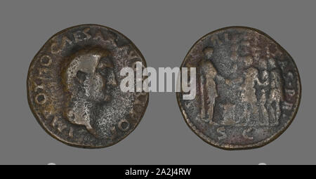 Coin Portraying Emperor Otho. Roman. Date: 69 AD. Dimensions: Diam. 3.3 ...