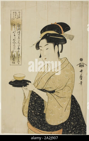 Utamaro Okita by Kitagawa Utamaro Stock Photo - Alamy