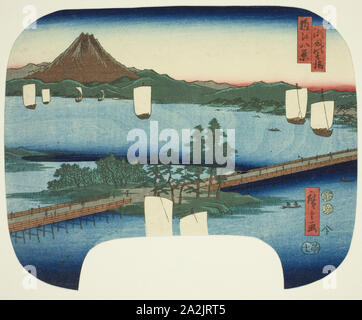 Long Bridge of Seta Utagawa Hiroshige Japanese. Long Bridge of Seta ...