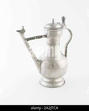 Abraham Ganting. Spouted Wine Flagon. 1745–1755. Bern. Pewter Stock ...