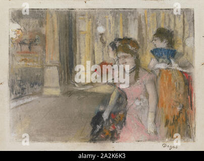 Singers on Stage 1877 by Edgar Degas Stock Photo - Alamy