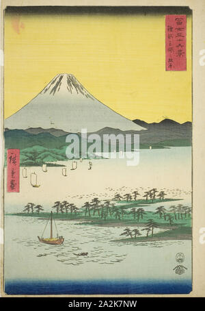 Suruga miho no matsubara, Pine beach at Miho in Suruga. [Tokyo] : Tsuta ...