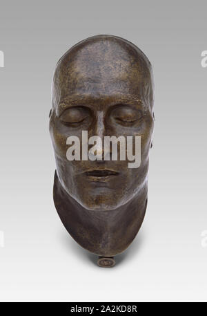 Death Mask of Napoleon, modeled 1821 (cast 1833). [Bronze cast by Louis ...