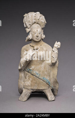 Maya. Figure of an Aristocratic Lady. 650 AD–800 AD. Yucatan Peninsula ...